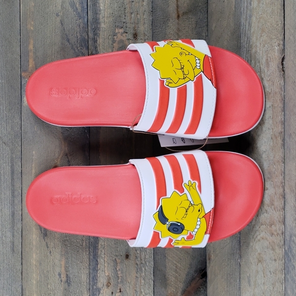adidas | Shoes | Adidas Lisa Simpson Adilette Comfort Beach Slides ...